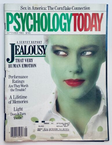 VTG Psychology Today Magazine September 1985 Jealousy That Very Human ...