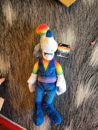 Just Play Disney Rainbow Collection 9" Goofy Pride Plush Toy Figurine ...