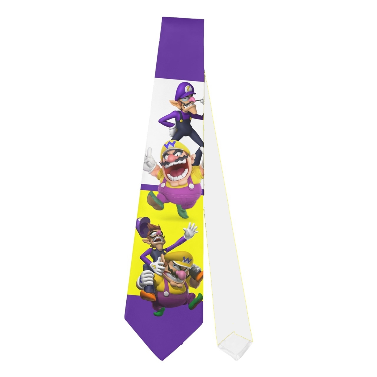 Necktie Wario Waluuigi Mario Evil Cosplay Halloween - Men's Accessories