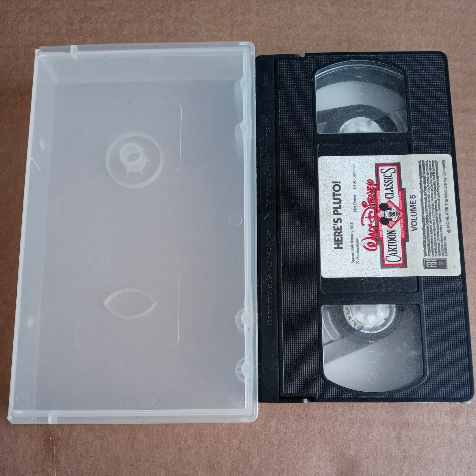 Walt Disney Cartoon Classics - Volume 5 - Here's Pluto (VHS, 1991 ...