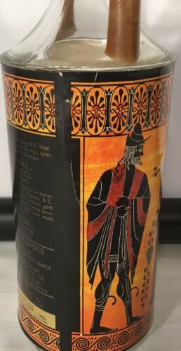 Vintage National Wine of Greece Glass Decanter Bottle - Kitchen & Home
