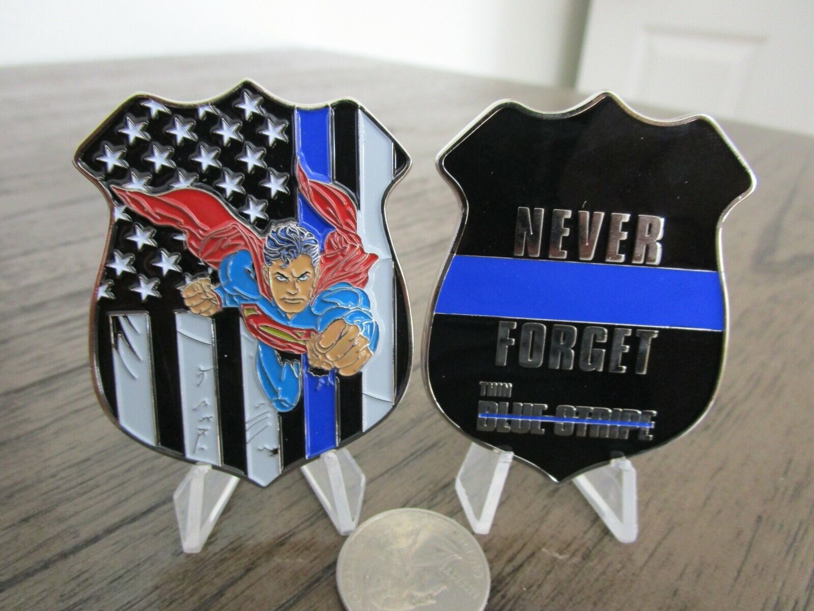 Superman Thin Blue Line TBL Never Forget Law Enforcement Police ...