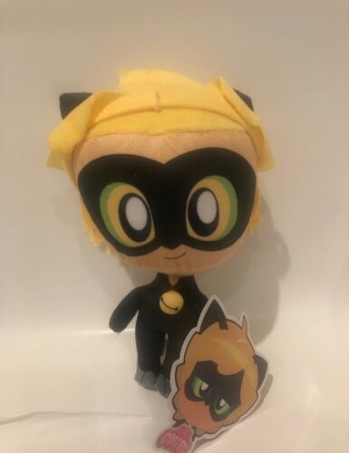 Miraculous Ladybug Zag Chibis - Plush Toy Cat Noir 8” New - Other