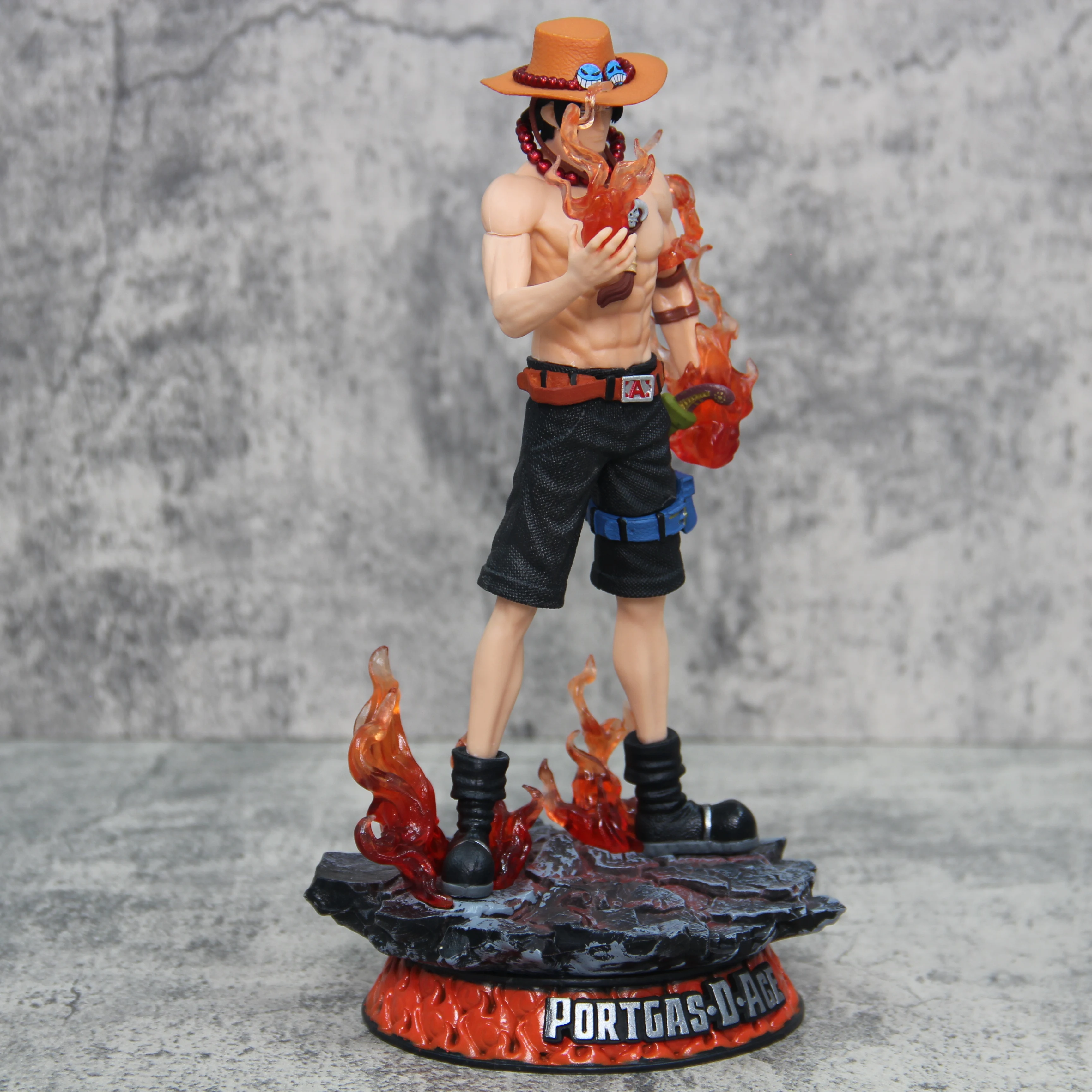 25cm pvc One Piece Figures Ace Anime Figure Portgas D Ace action figure ...