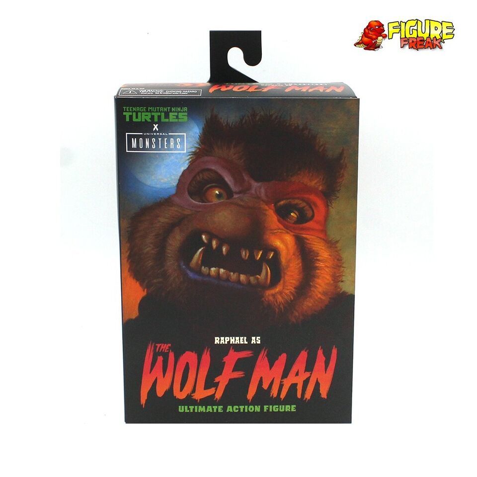 NECA Universal Monsters x TMNT Raphael as The Wolf Man Ultimate 7 ...