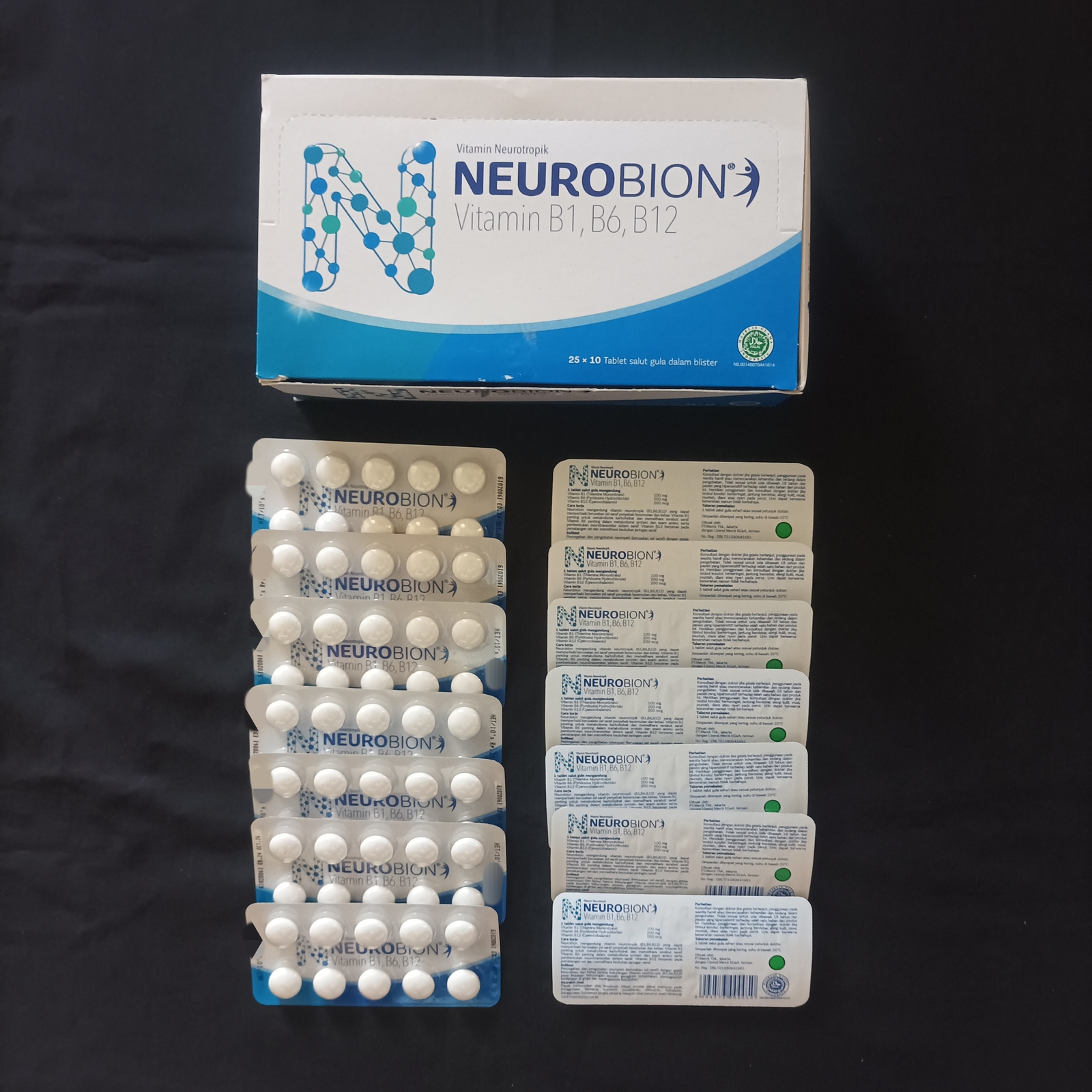 500 Tablets NEUROBION Vitamin B1,B6,B12 Nerve Relief,Numbness ...