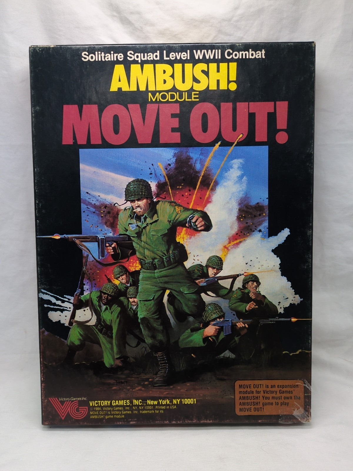*95% Complete* Victory Games Ambush! Module Move Out! Board Game ...