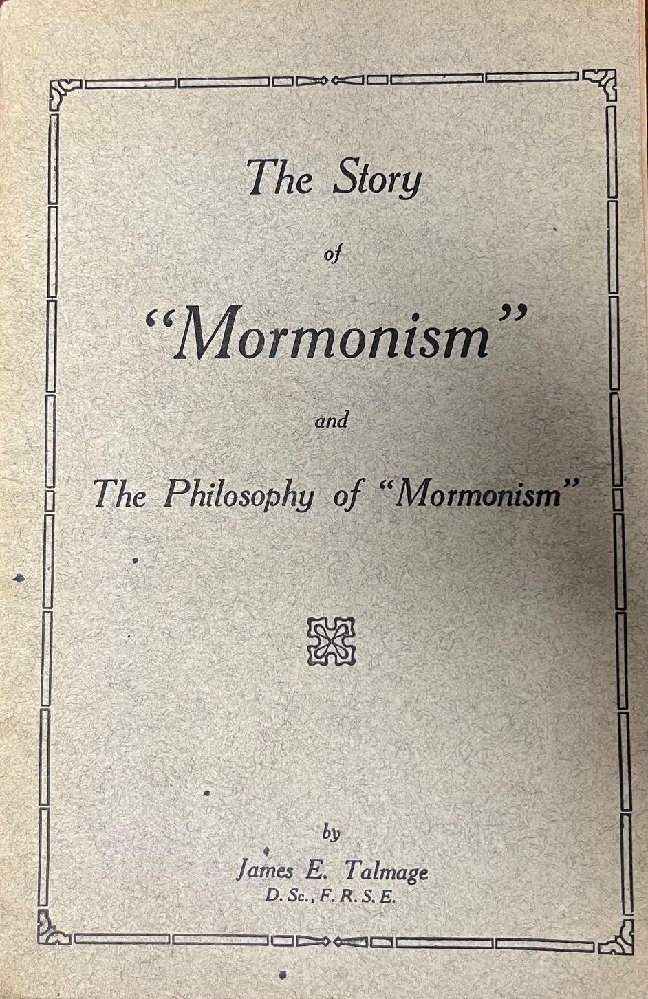 the story of mormonism and the philosophy of and similar items
