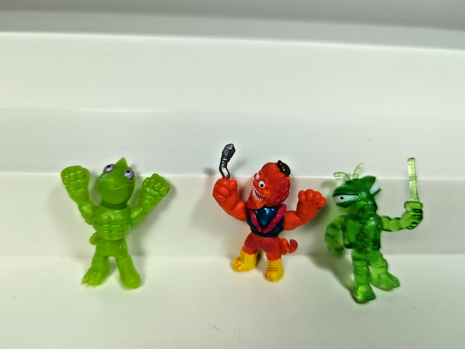Mutant Mania Wrestler Figures Green alien orange guy lizard croc Insect ...