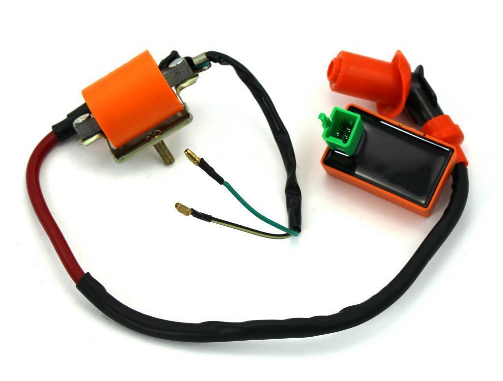NEW HP CDI Box & Ignition Coil Chinese Go Kart ATV Pit Bike 50 70 90 ...