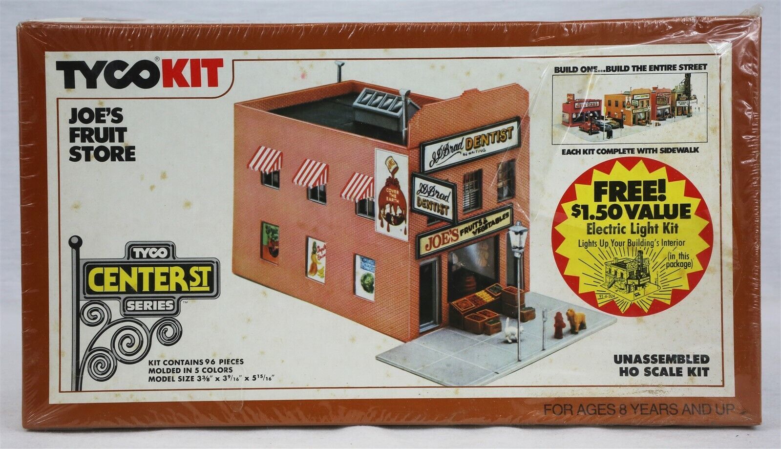 VINTAGE SEALED Tyco Kit Joe's Fruit Store HO Scale Model Kit 7797 ...
