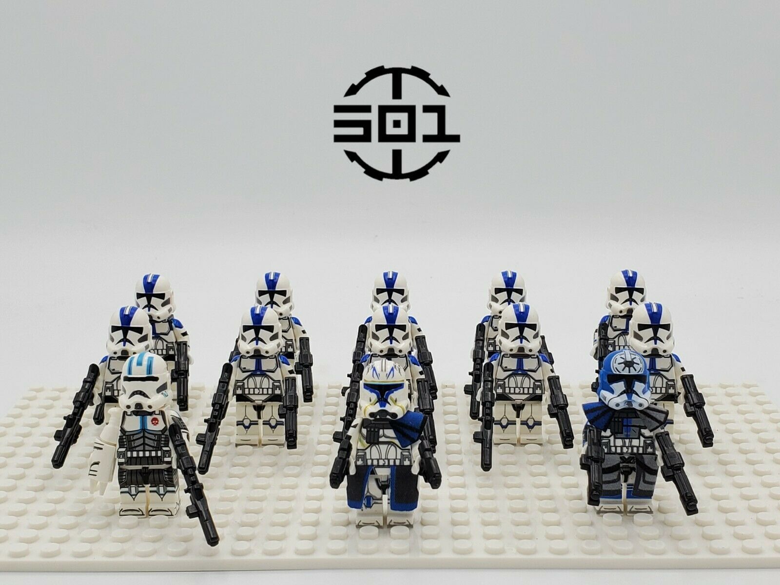 Star Wars 501st Squadron Captain Rex Jesse Echo 13 Minifigures Set ...