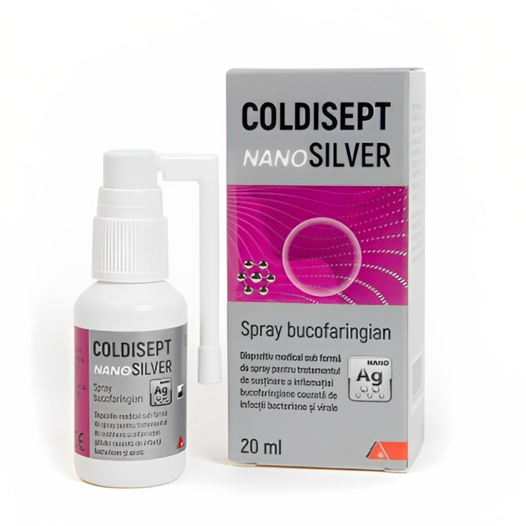 ColdiSept NANO SILVER 20ml Spray for Sore Throat Viral Cold flu - Cough ...