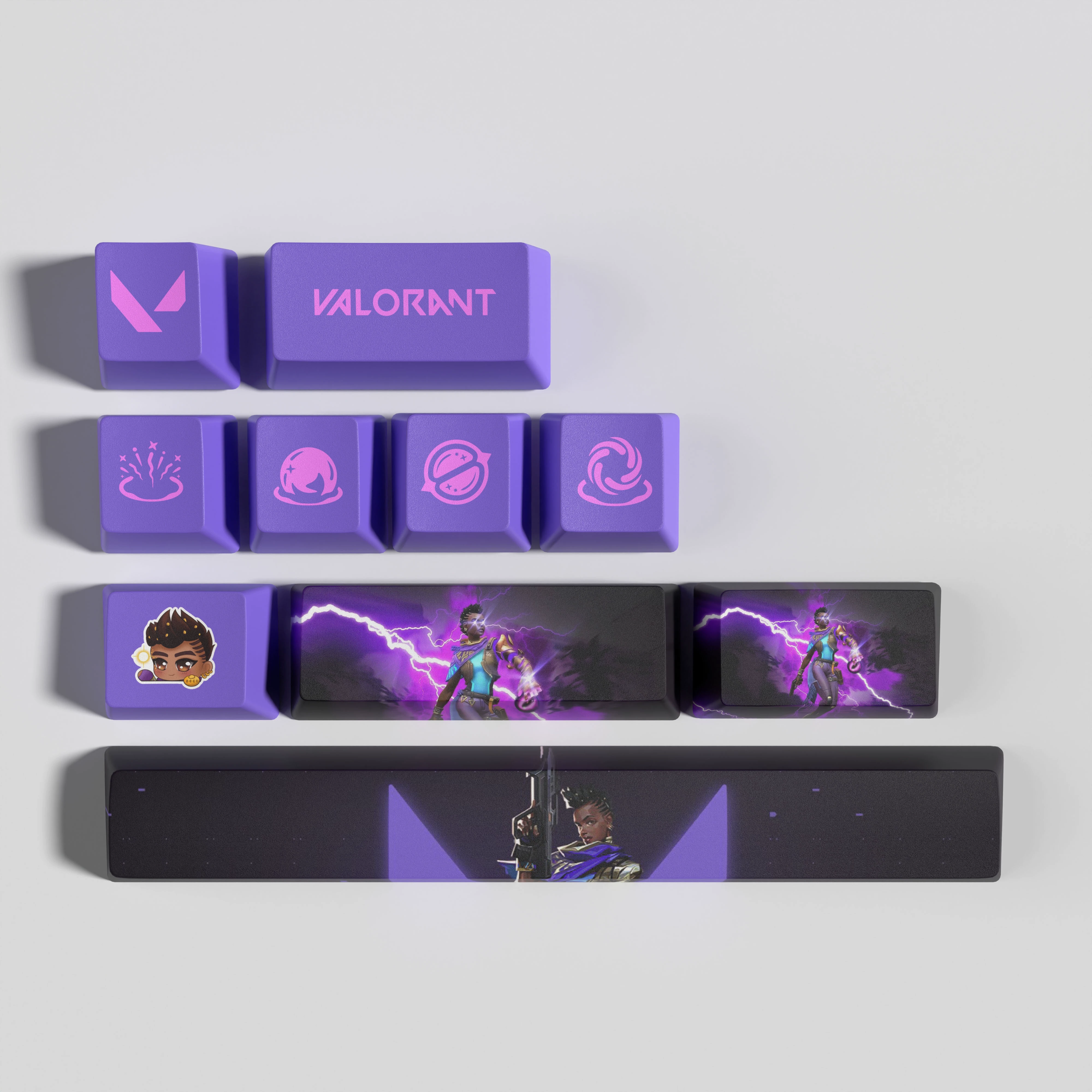 VALORANT Themed Keycaps Astra PBT heat-sublimation keycaps 10 keys OEM high degr - Other