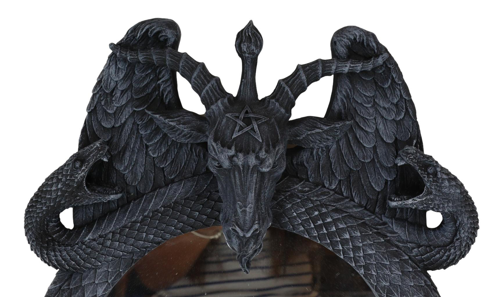 Occultic Sabbatic Goat Idol Baphomet With Caduceus Serpent Snakes Wall ...