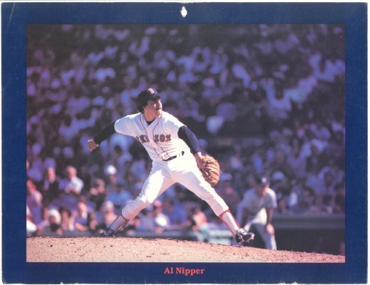 BOSTON RED SOX AL NIPPER and FENWAY PARK AERIAL VIEW 1985 PINUP PHOTOS ...