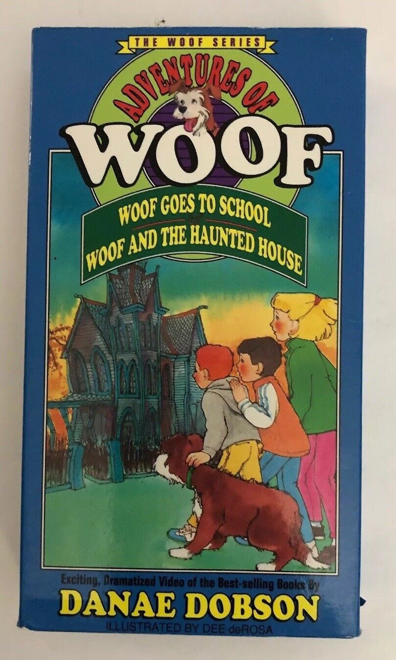 ADVENTURES OF WOOF GOES TO SCHOOL HAUNTED HOUSE RARE NEW VHS RELIGIOUS ...