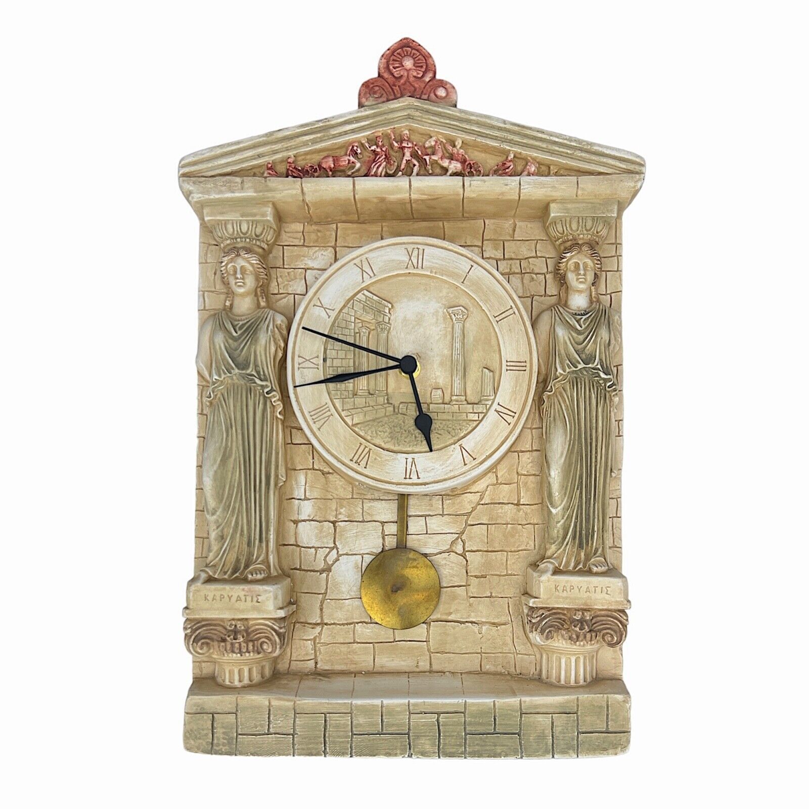 Caryatids Porch Wall Clock Temple Acropolis Athens Sculpture Ancient ...