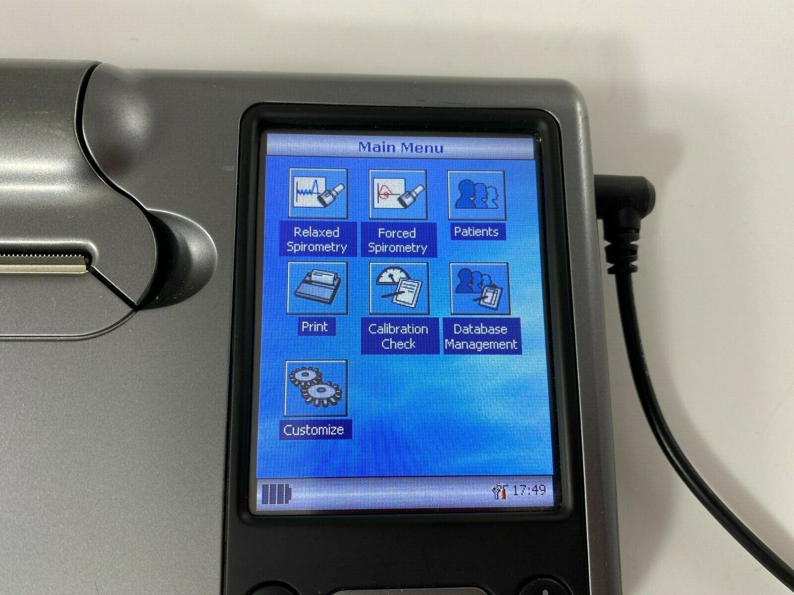 Carefusion Printer Microlab 3500 Touchscreen Portable Spirometer Main ...