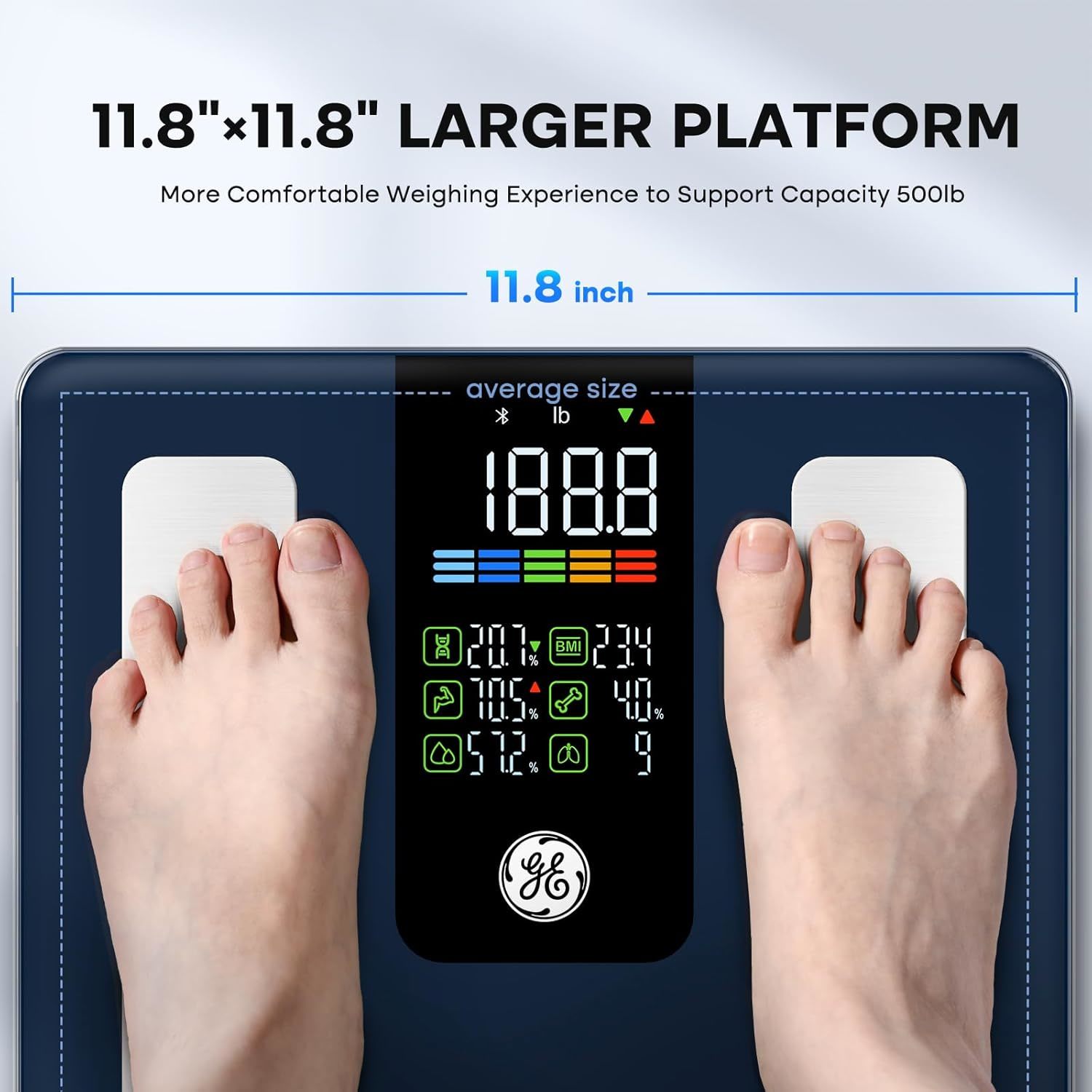 Ge Scale For Body Weight Smart: Digital Bathroom Body Fat Scales For ...