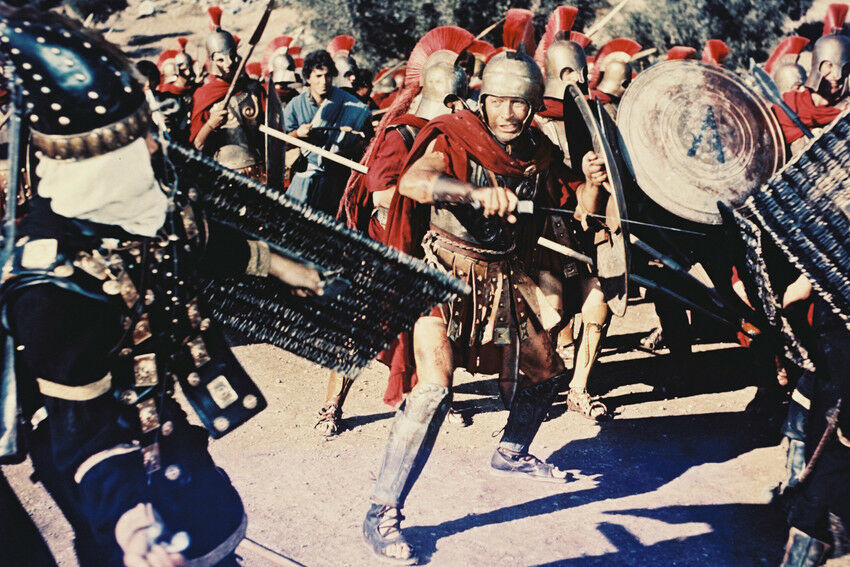 Richard Egan As Leonidas Spartan King In The 300 Spartans 11x17 Mini ...