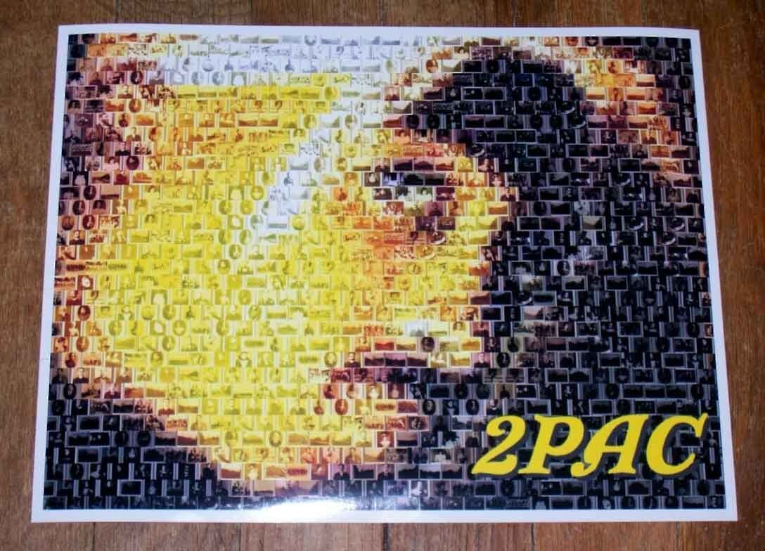 Amazing 2Pac Tupac Shakur African-American Montage #ed - Music Memorabilia