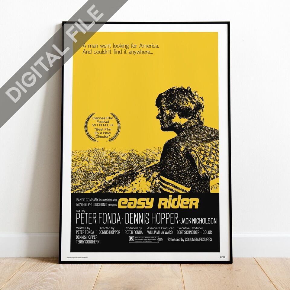 Original Easy Rider movie poster digitized - and 50 similar items