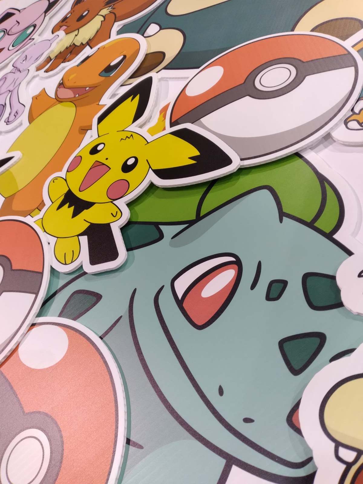 Yard Sign Pokemon Set, 20" Tall Characters + Master Ball (Total 8pcs or ...