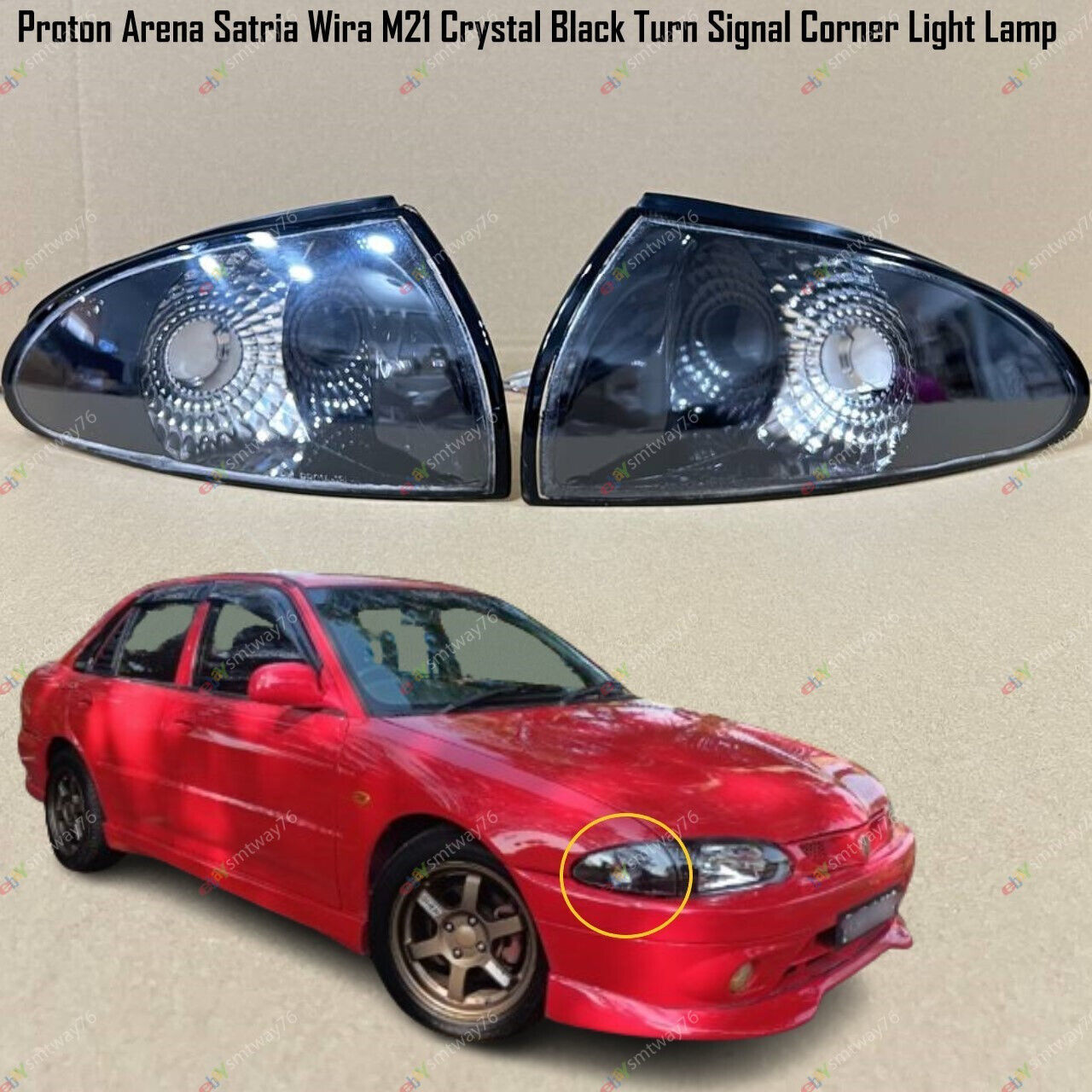 New Proton Arena Satria Wira M21 Crystal Black Turn Signal Corner Light ...
