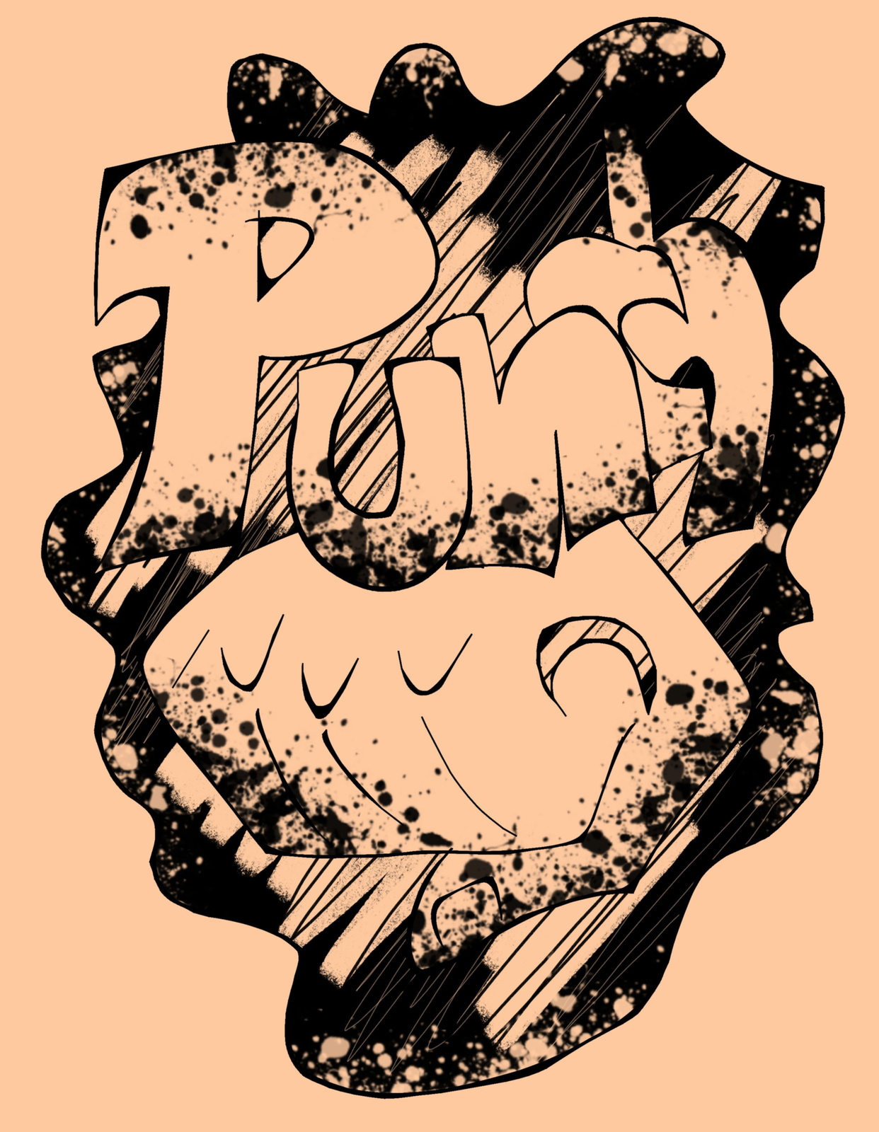 Punch doodle art downloadable and printable and similar items