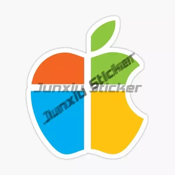 Personality Classic Apple Sticker Laptop DECAL 80s' Retro Logo for ...