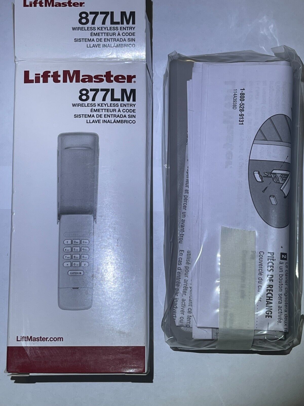 Liftmaster 877LM Wireless Entry Keypad Garage Opener MyQ Chamberlain ...