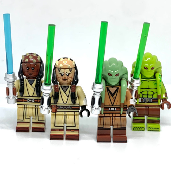 PLTOYS Jedi Knight Bundle - Agen Kolar, Kit Fisto, Eeth Koth Minifigure ...