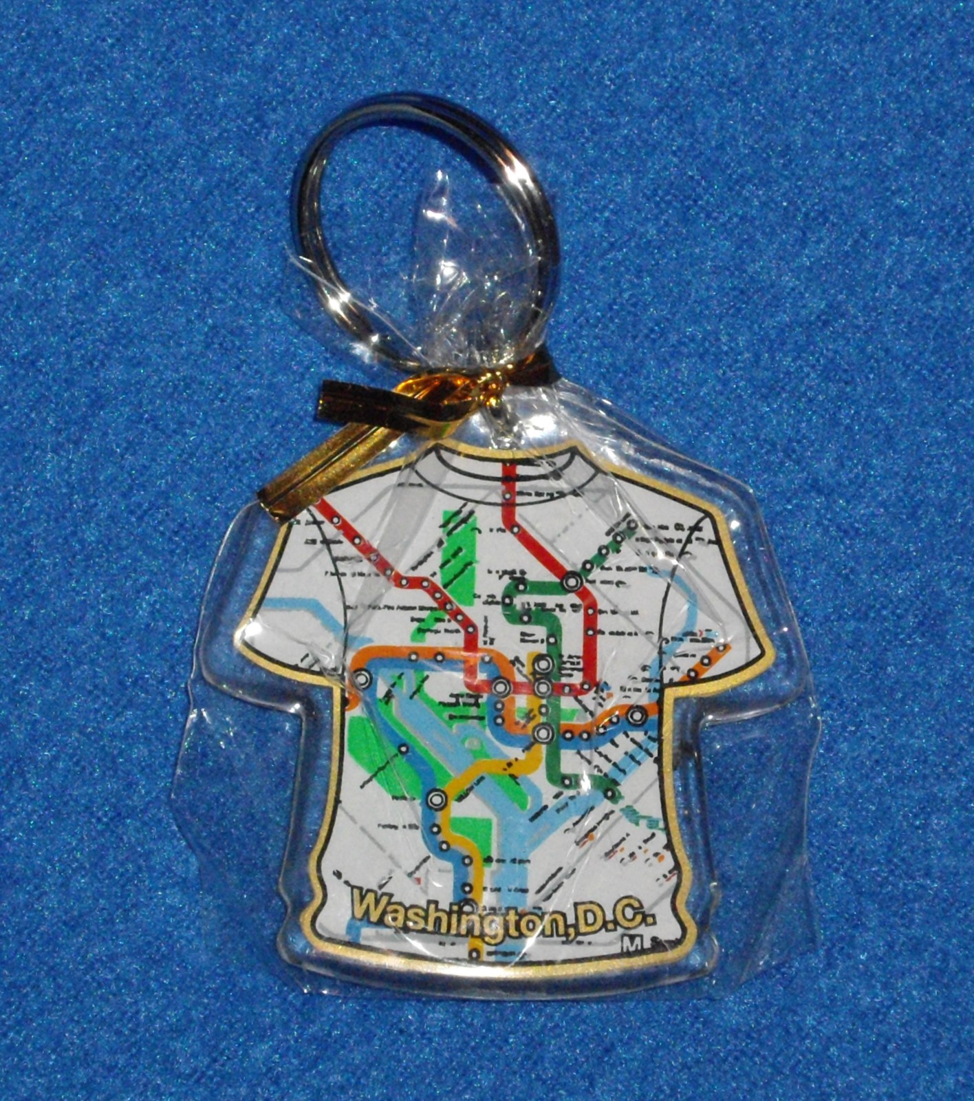 BRAND NEW SPARKLING WASHINGTON DC METRO MAP T-SHIRT KEYCHAIN COLLECTOR ...