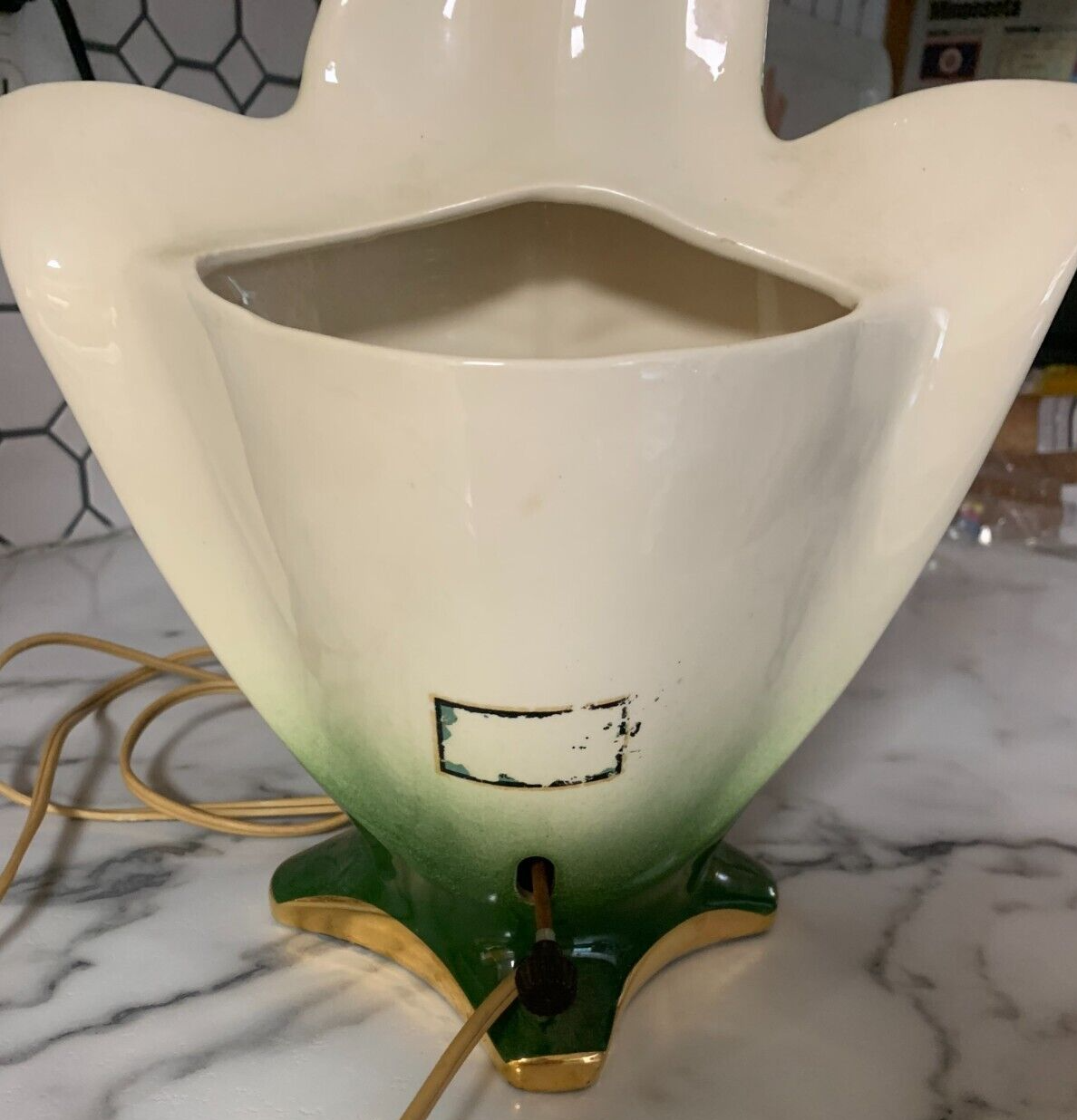 MINT! Mid Century Esco-Lite Ceramic TV Lamp and similar items