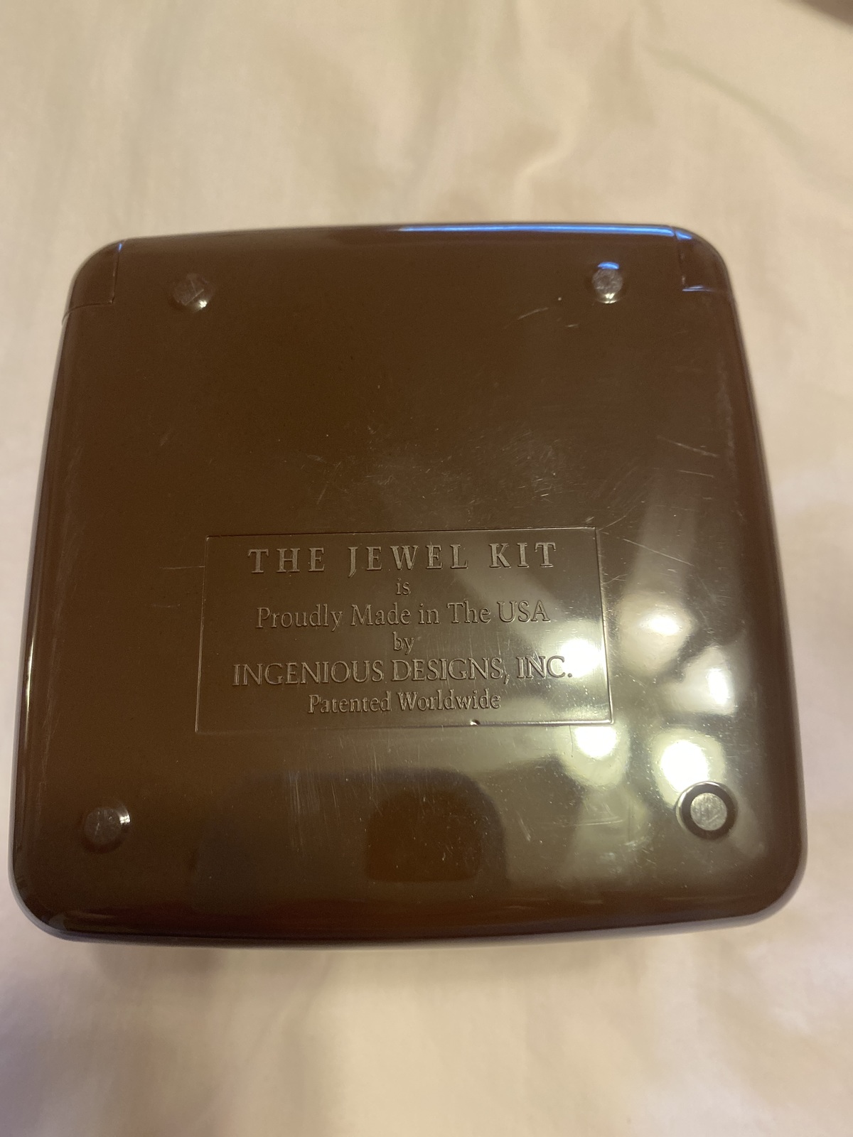 The Jewel Kit by Ingenious Designs Small Brown Fold Out Travel Jewelry ...