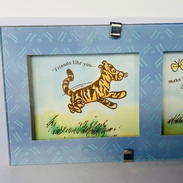 Walt Disney Frame Winnie Pooh tigger vtg classic milne 3 photo bouncy ...