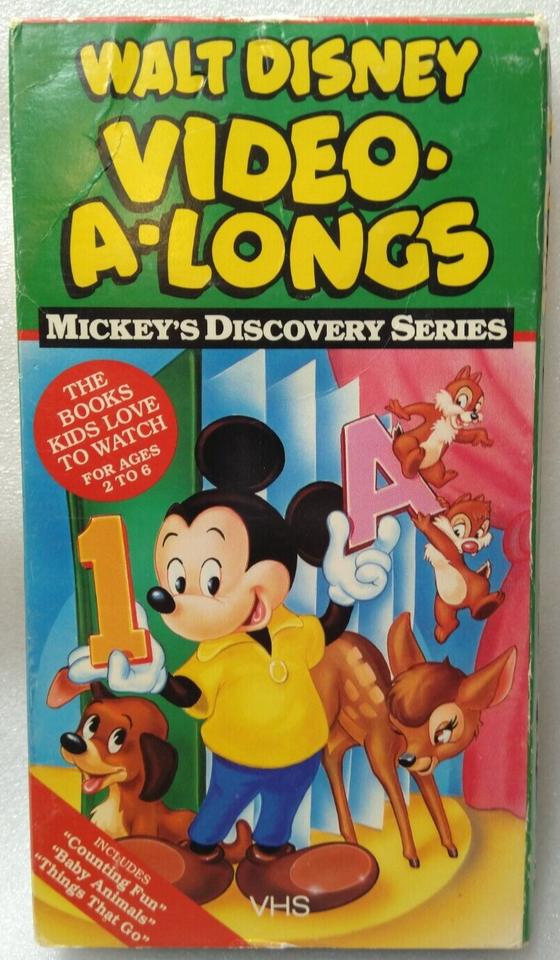 VHS Walt Disney Video-A-Long Mickey's Discovery Series (VHS, 1986 ...