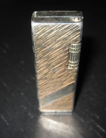 KINGSTAR Tacky 70s Era GOLD Tone Lift Arm Side Wheel Roller Gas Butane ...