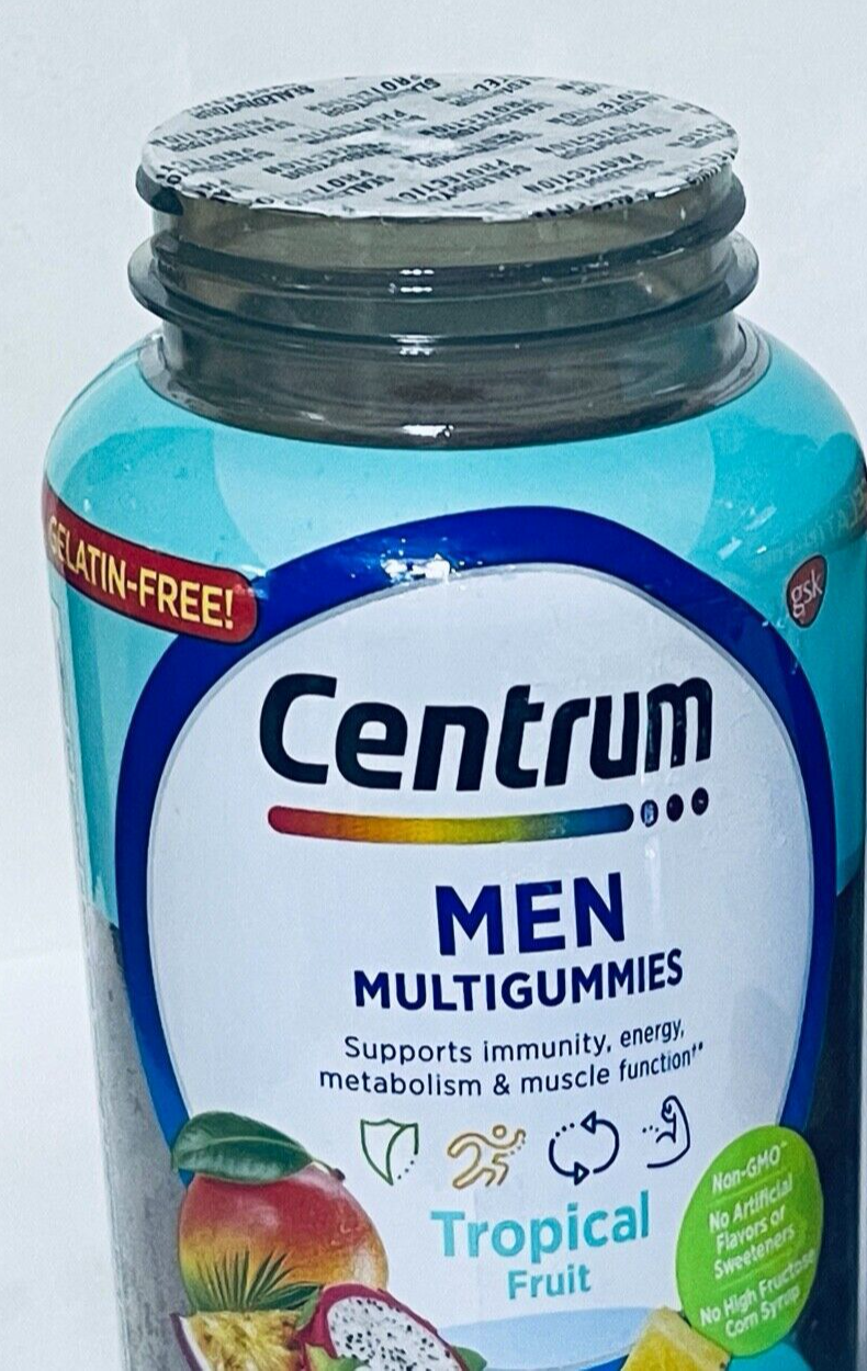 Centrum Men Multigummies Tropical Fruit 100 each 11/2024 + 4/2025 FRESH ...