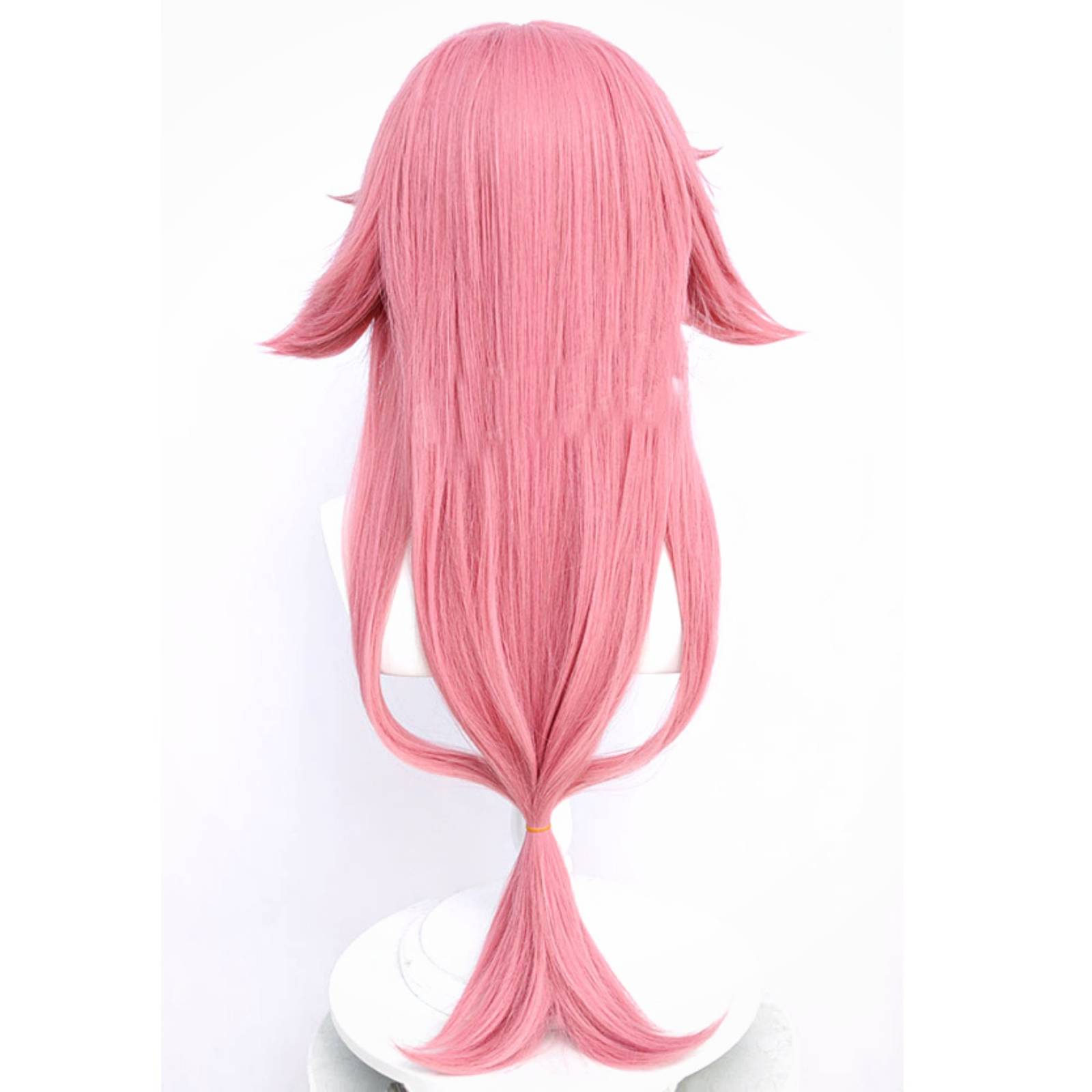 Genshin Impact Yae Miko Cosplay, Pink Curly cosplay party wig, Inazuma ...
