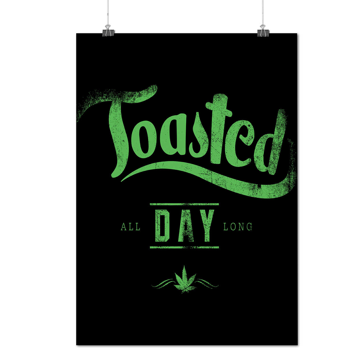 Toasted Day Weed Rasta Weed Matte/Glossy Poster A0 A1 A2 A3 A4 ...