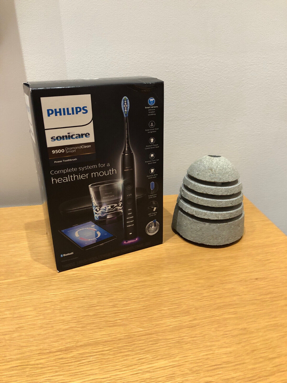 PHILIPS SONICARE 9500,Diamondcleansmart Power Toothbrush. Black.HX9924 ...