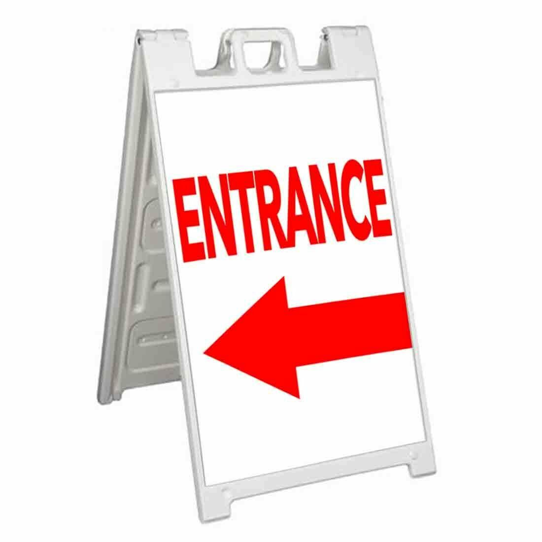 ENTRANCE Signicade 24x36 Aframe Sidewalk Sign Banner Decal ENTRY ACCESS ...