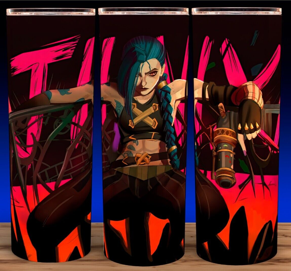 Glow in the Dark Arcane Jinx League of Anime and similar items