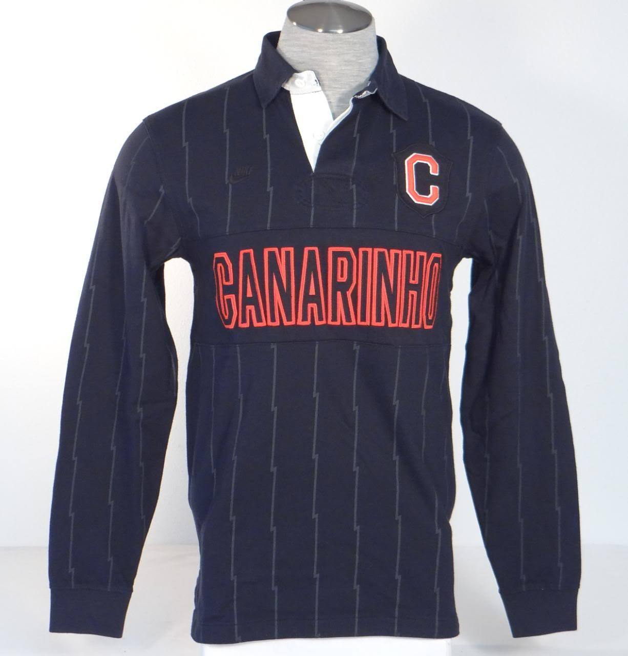 Nike Brazil Canarinho Black Long Sleeve Polo Shirt Men's NWT ...