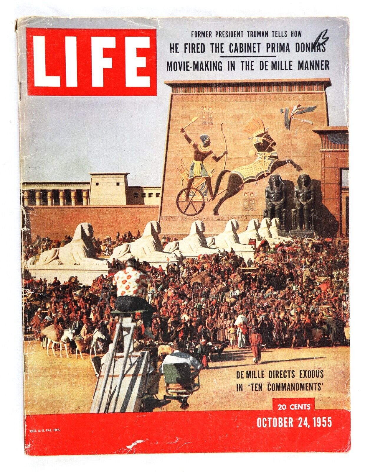 VINTAGE Oct 24 1955 Life Magazine 10 Commandments / Lucky Strike ...