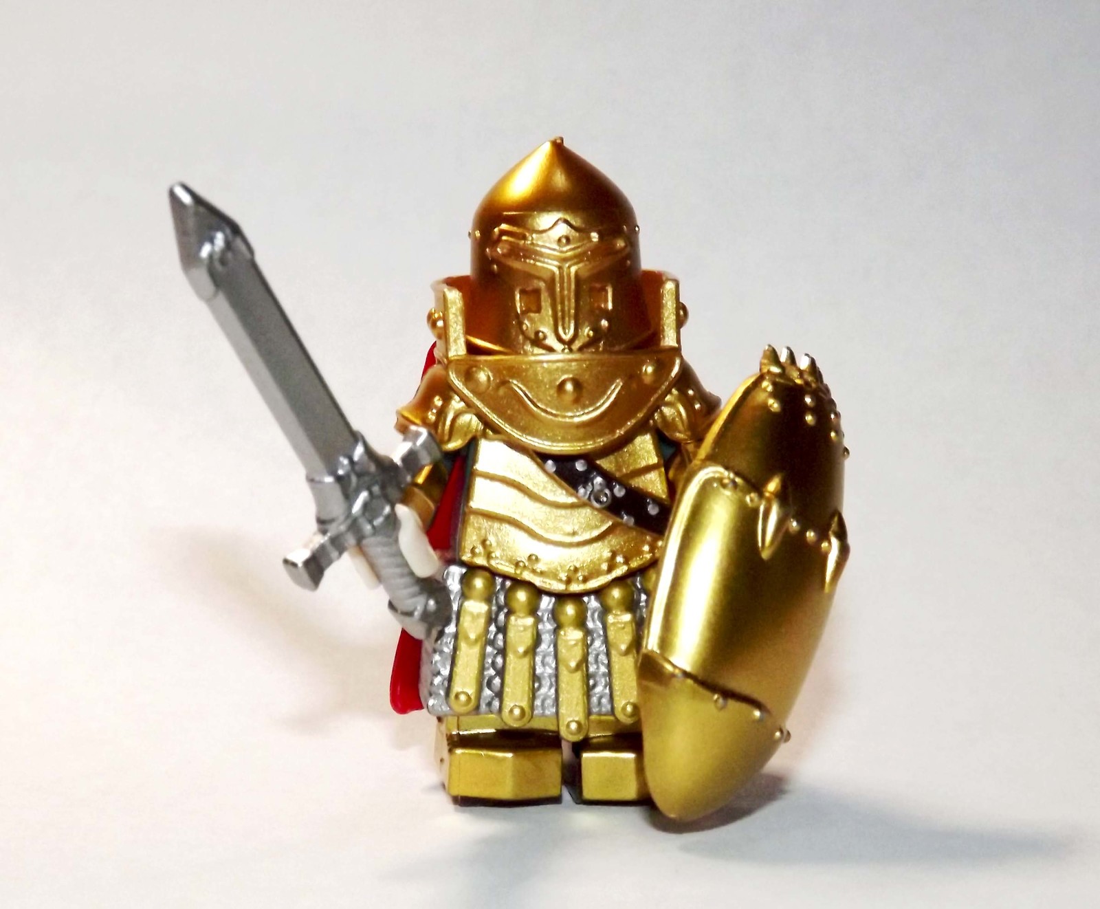 Gold Medieval Armored Knight Building Minifigures - LEGO (R) Minifigures