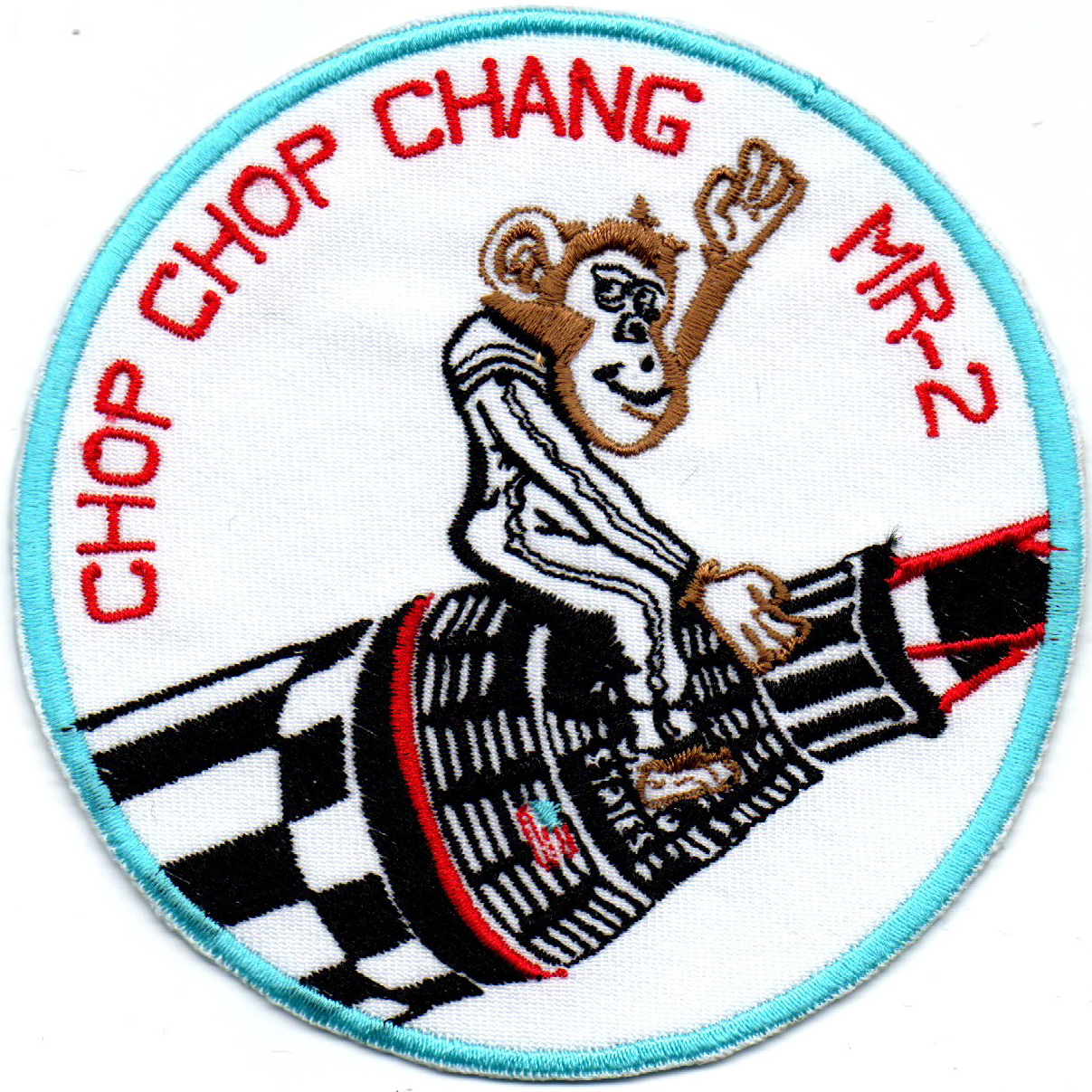 Human Space Flights Ham the Astrochimp Chop Chop Chang MR-2 Badge Iron ...
