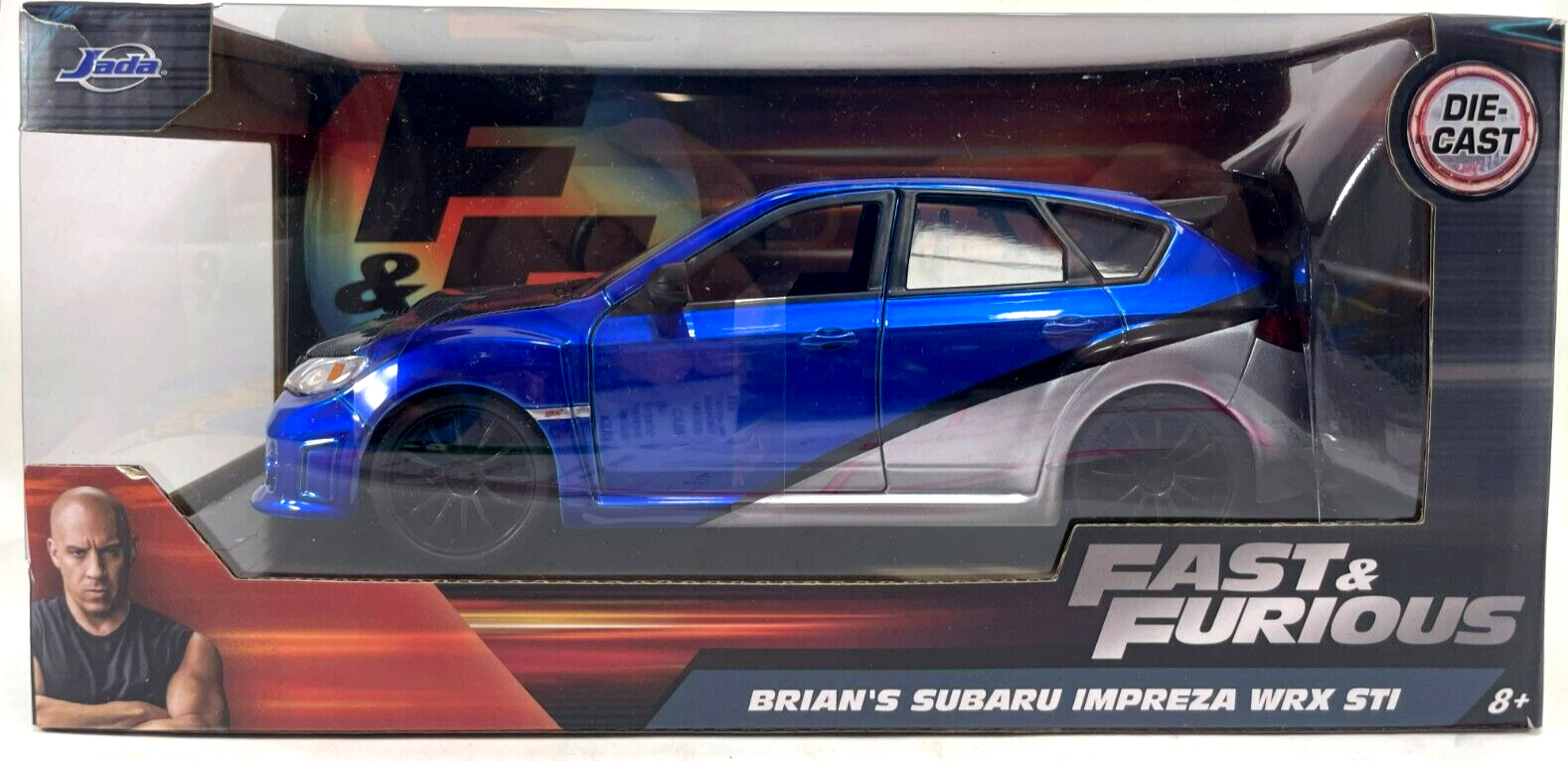 Jada - 99514 - Fast & Furious - Brian's Subaru Impreza WRX STI - Scale 1:24 - Contemporary ...
